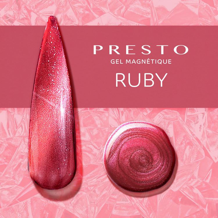 PRESTO Gel Magnétique - JW01 - Ruby – Nail Labo USA