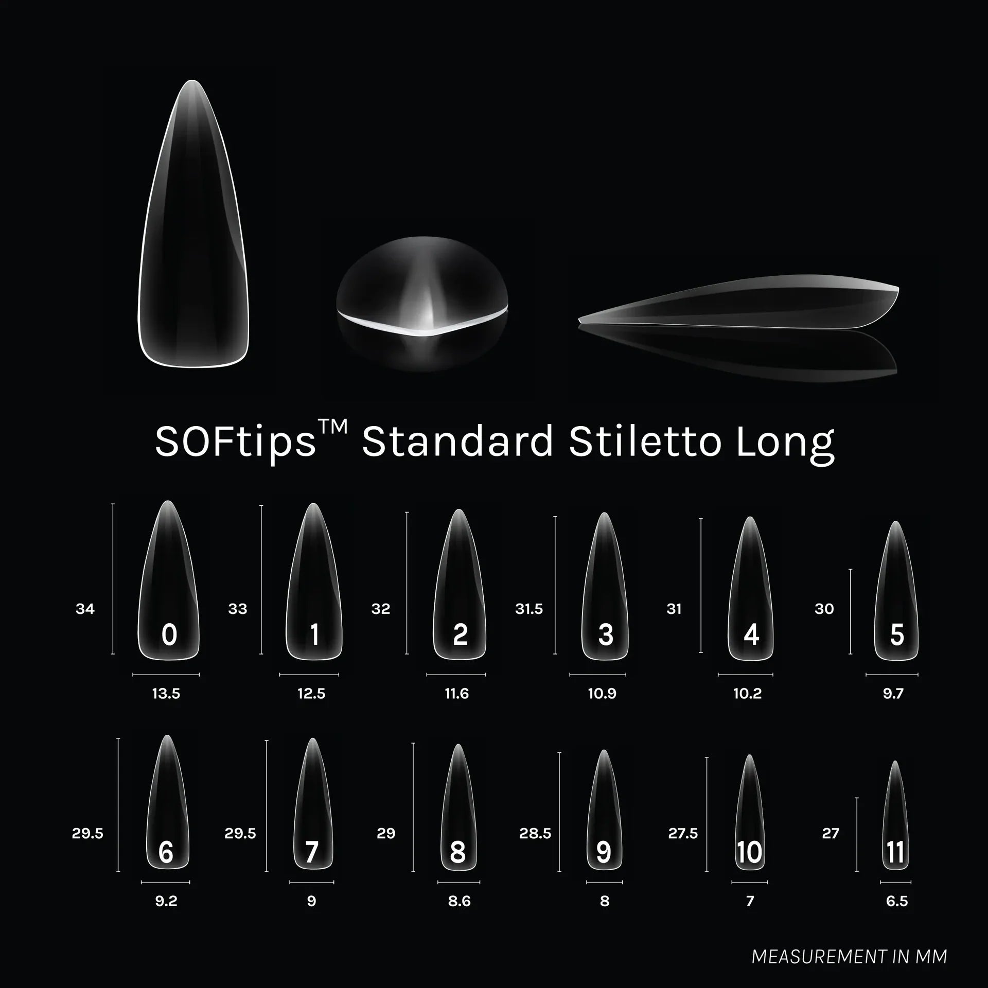 Sofgel XII Standard Stiletto Long – Nail Labo USA