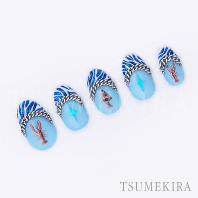 Tsumekira [sg] KAI Sparkly Metallic Blue SG-KAI-011 – Nail Labo USA