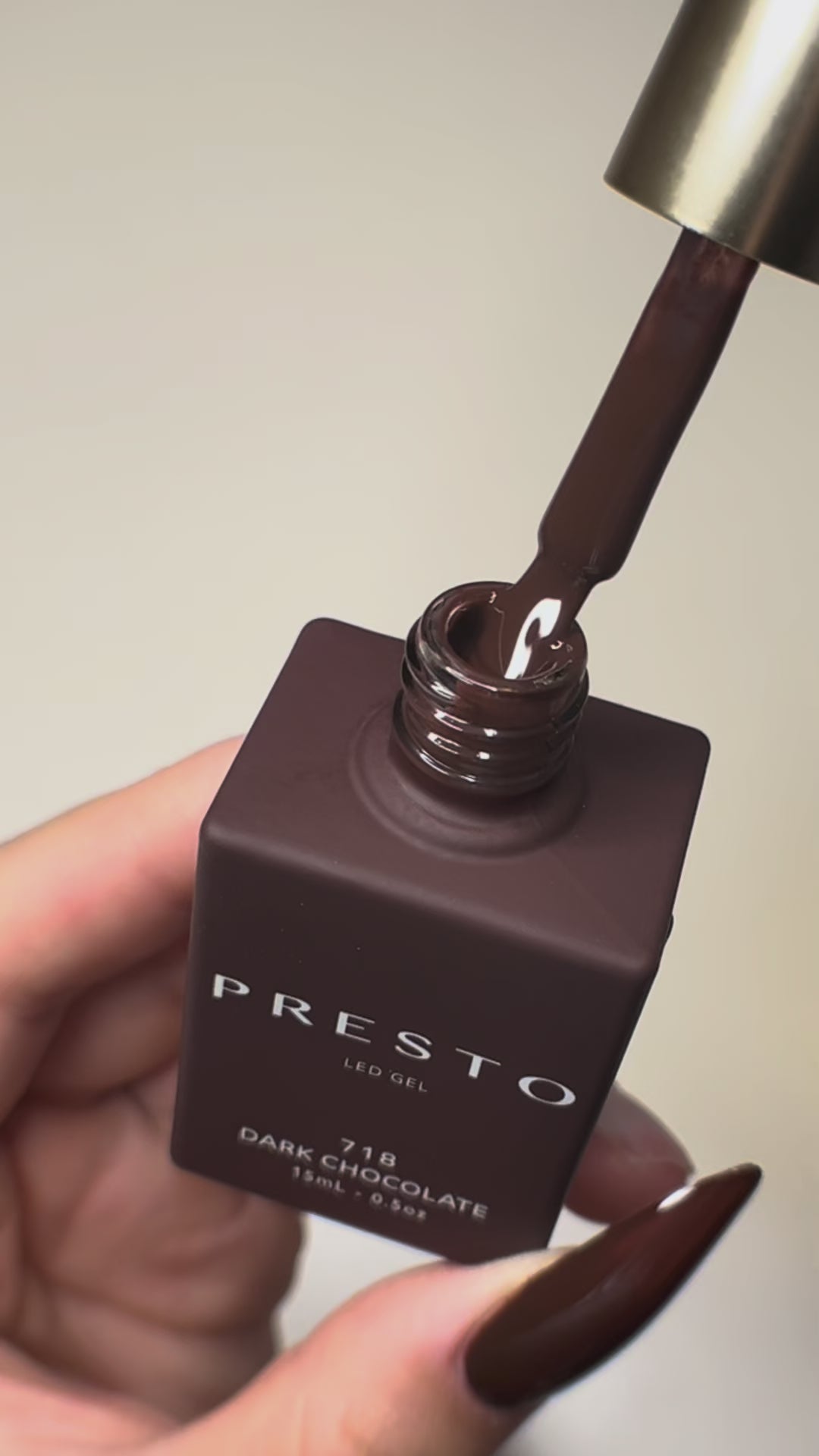 PRESTO Color Series: DARK CHOCOLATE 718 – Nail Labo USA