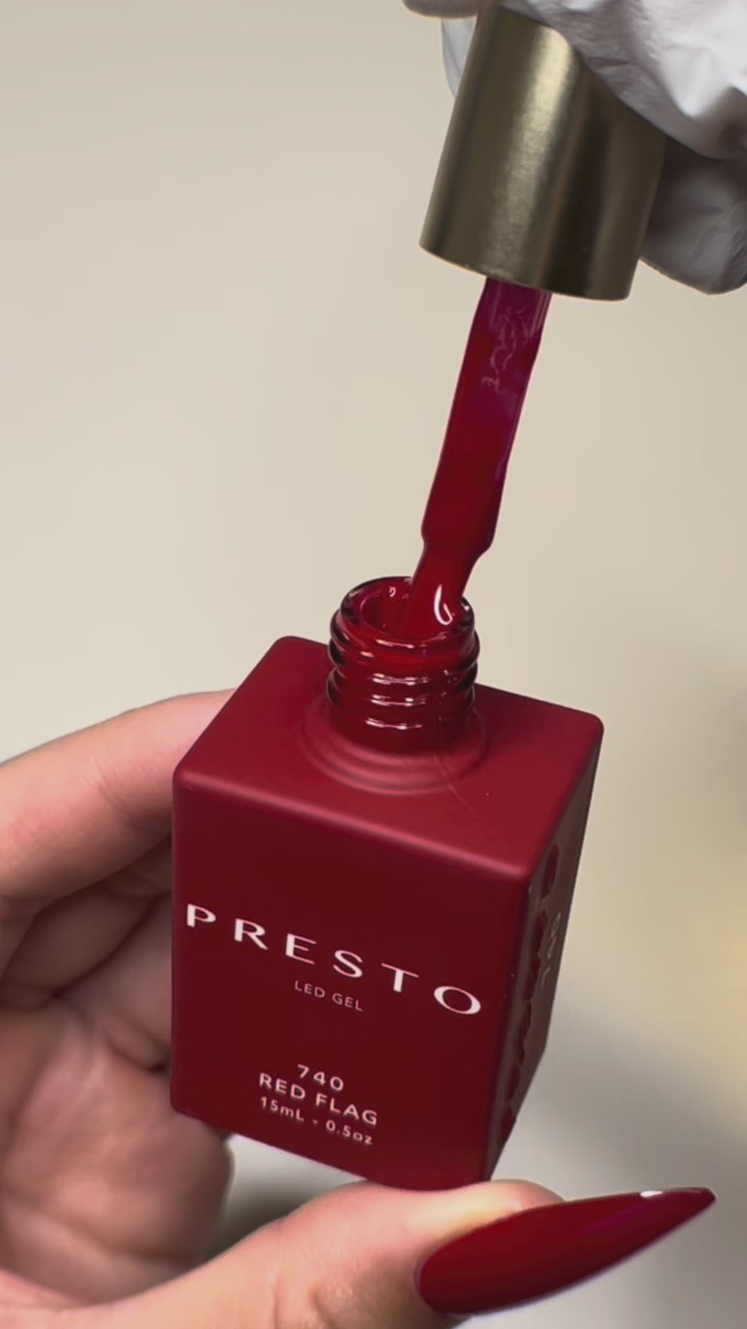 PRESTO Color Series: RED FLAG 740 – Nail Labo USA